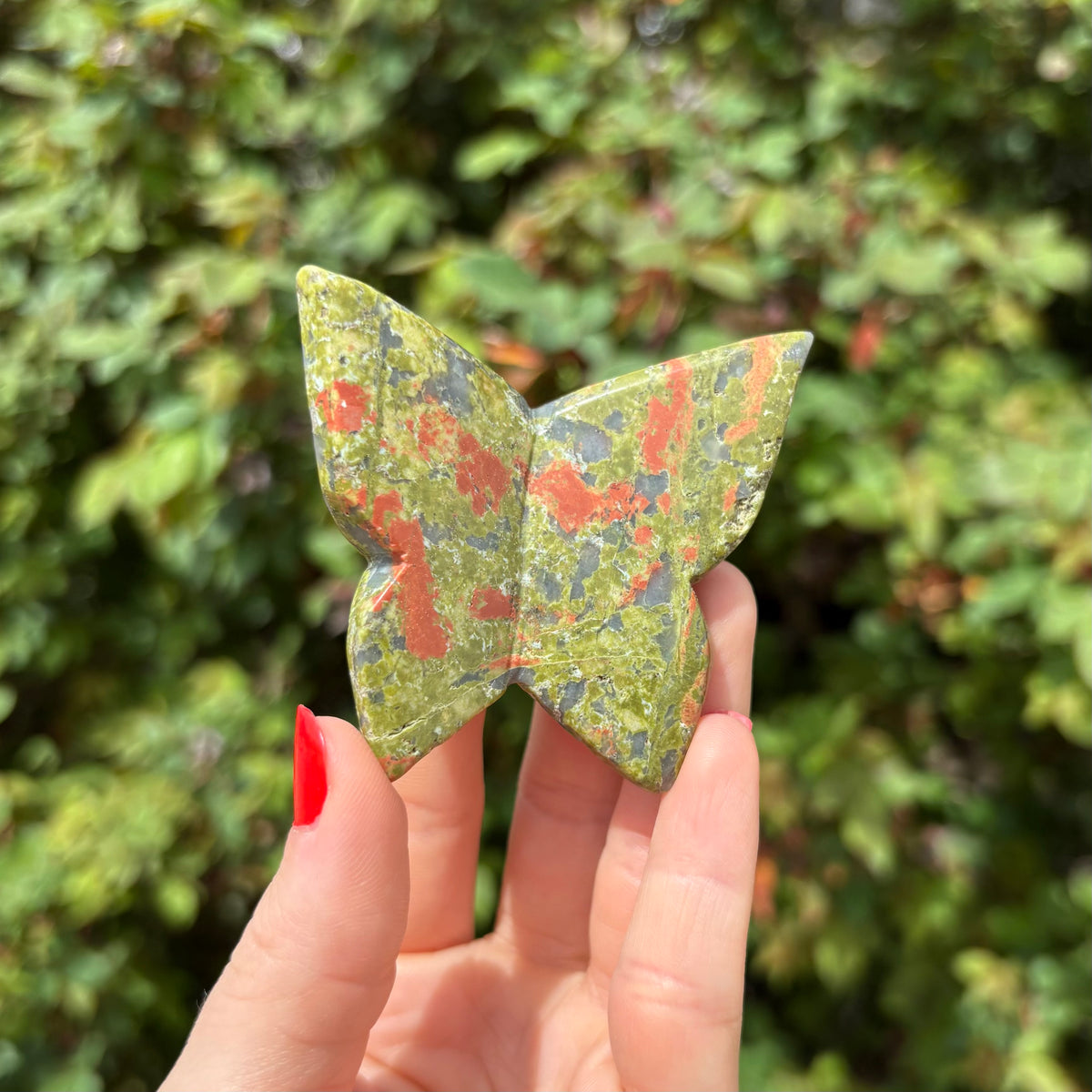 Unakite Butterfly Carving – Cosmic Geology Crystals
