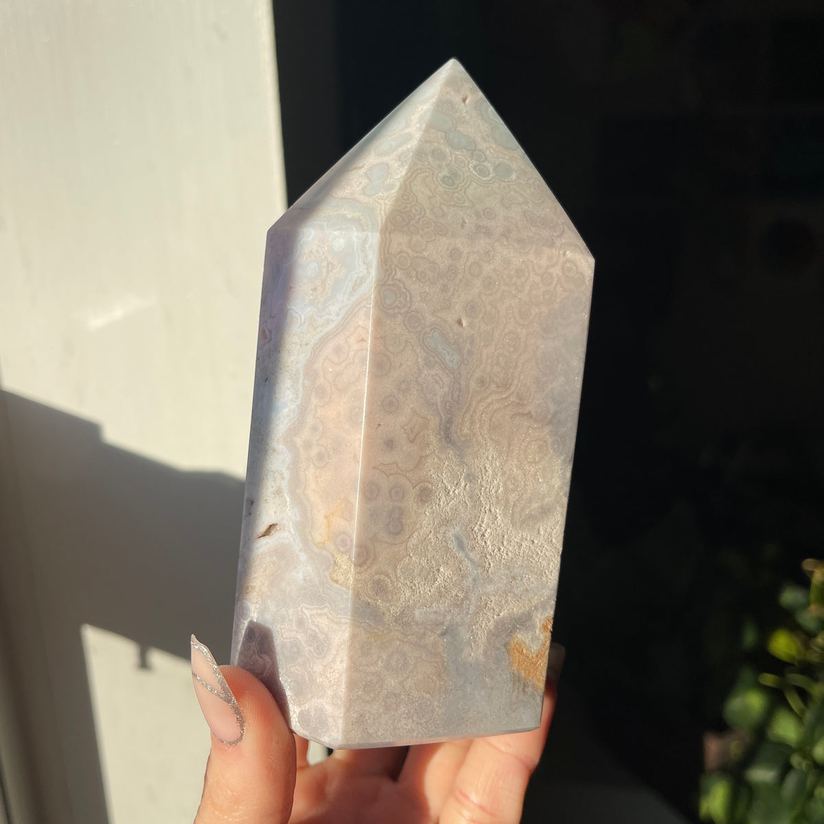 Pink Amethyst Tower w/ Orbs – Cosmic Geology Crystals