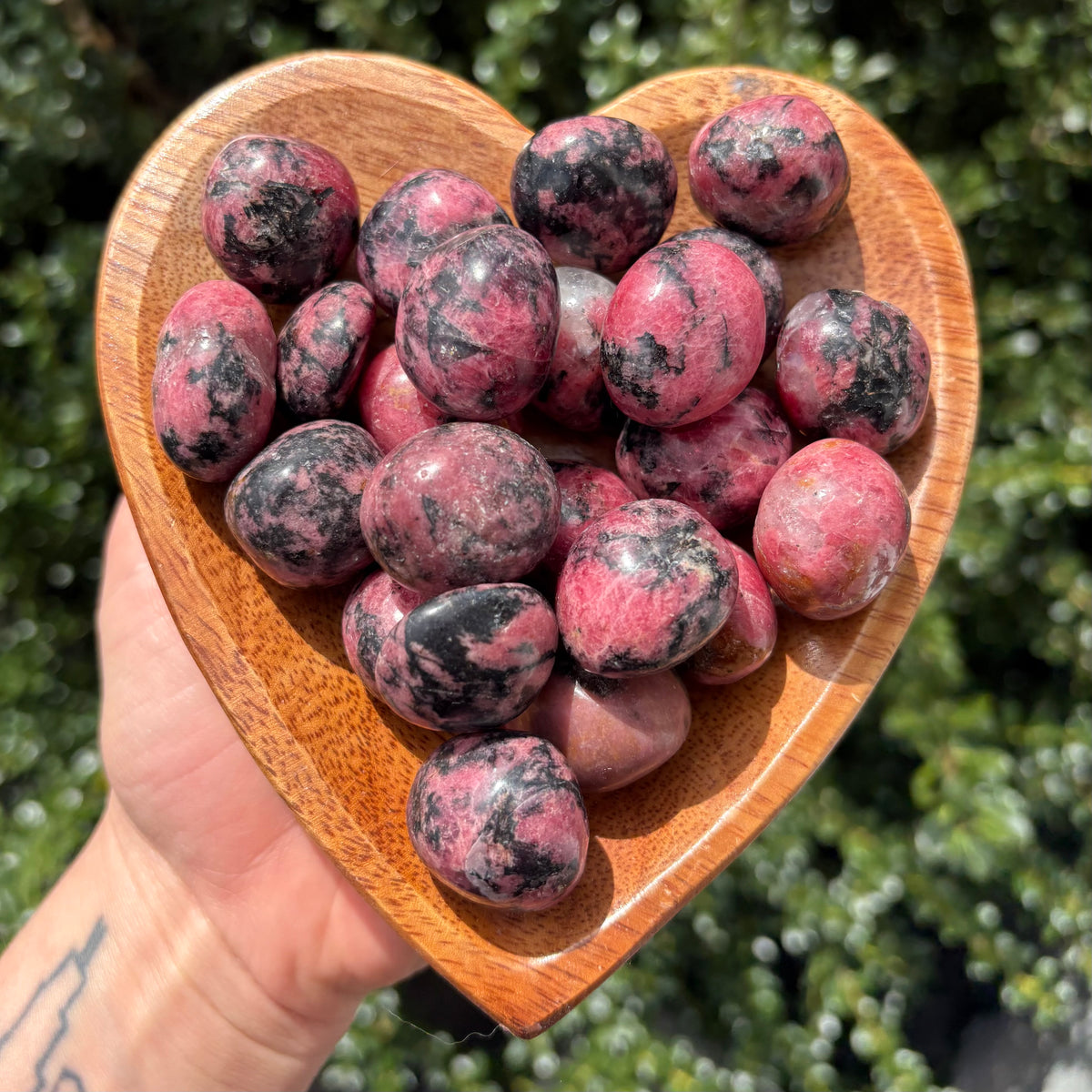 Rhodonite Tumbled Stones – Cosmic Geology Crystals