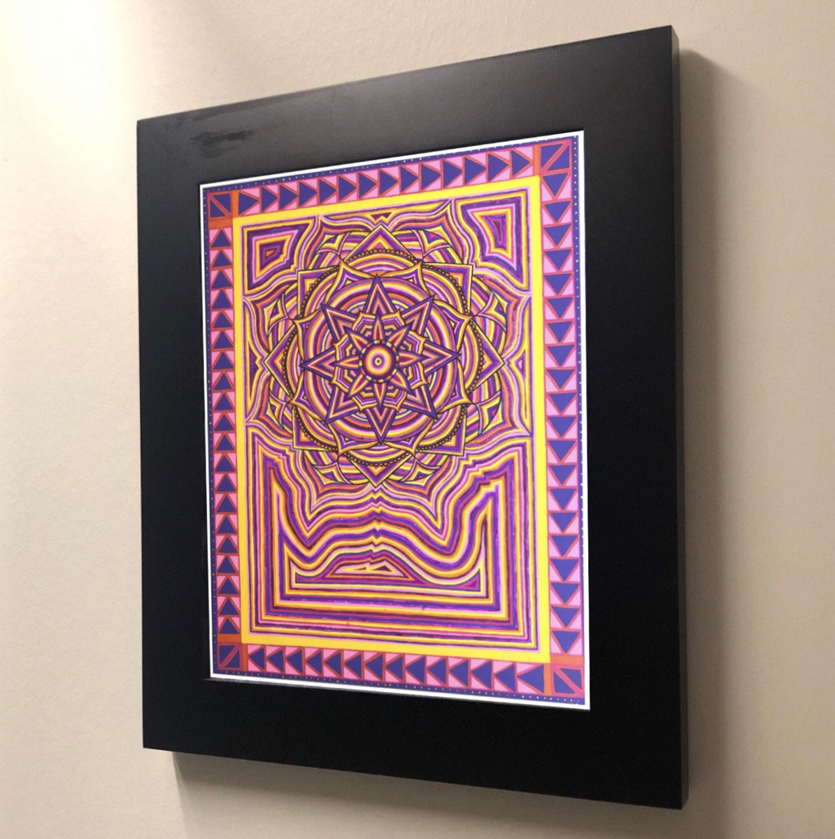 Sunset Mandala Art Print – Cosmic Geology Crystals