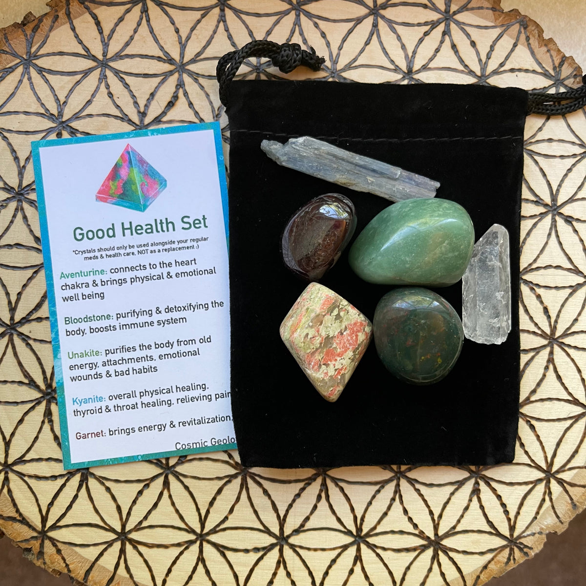 Good Health Crystal Set – Cosmic Geology Crystals